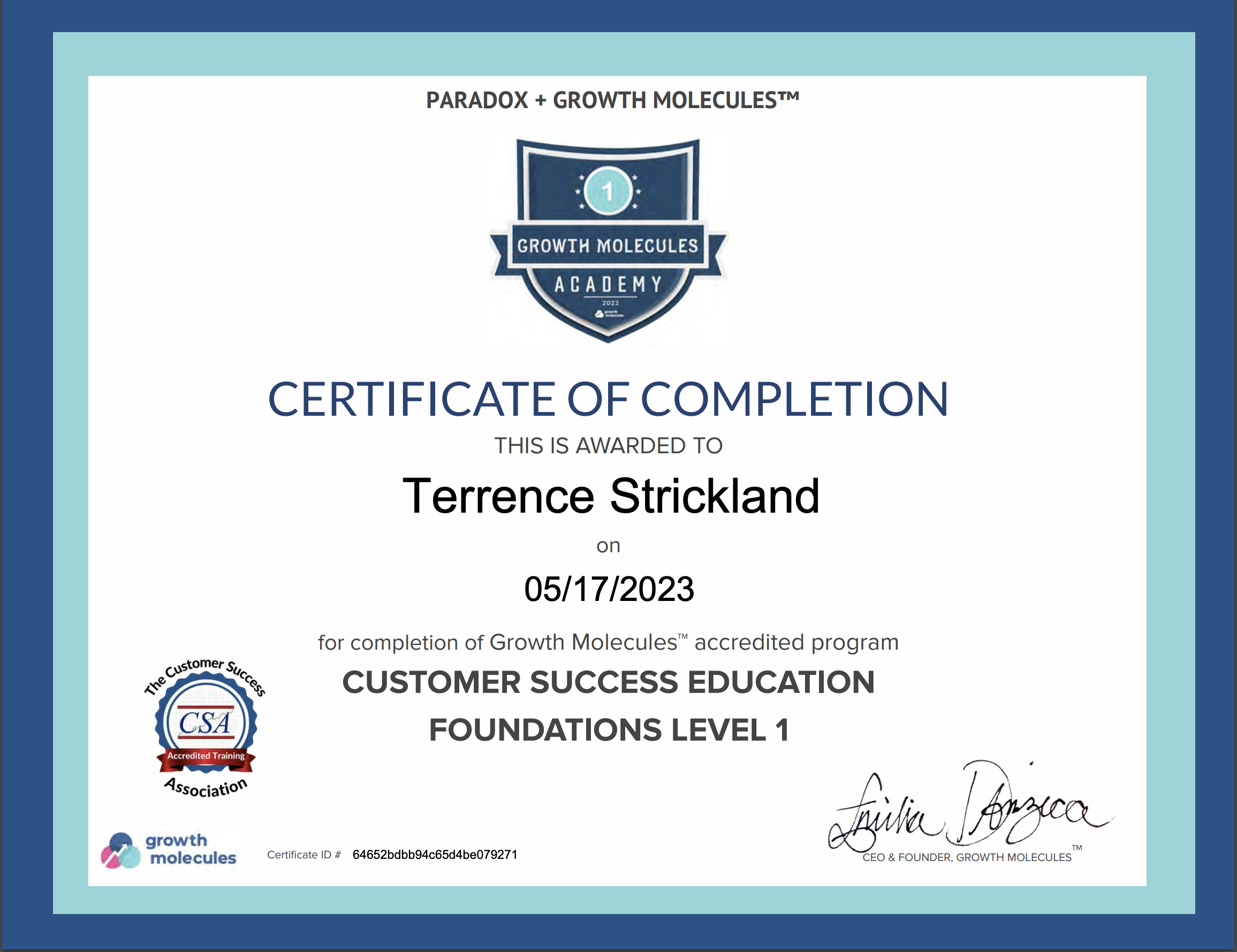 Terrence Strickland Portfolio